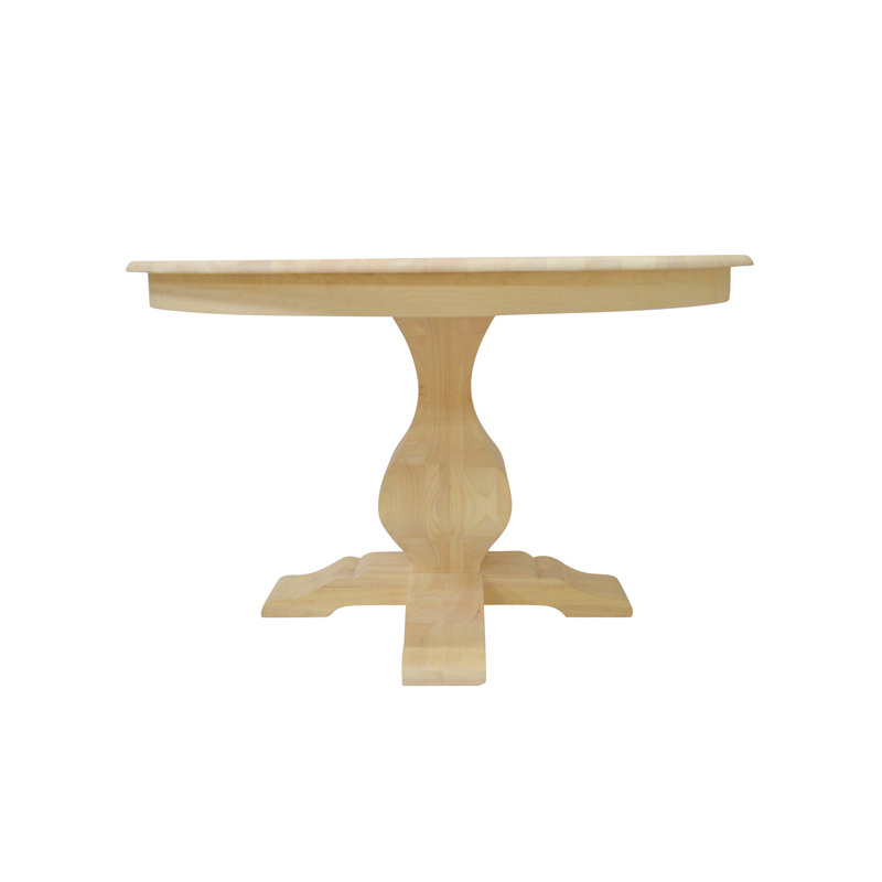 Rosalind Wheeler Anghelache Counter Height Butterfly Leaf Rubberwood Solid Wood Pedestal Dining ...